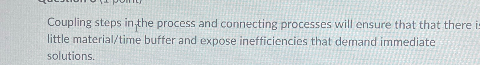 Solved Coupling steps in the process and connecting | Chegg.com