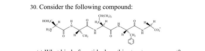 Solved 30. Consider the following compound: CH(CH) HOHC нс | Chegg.com