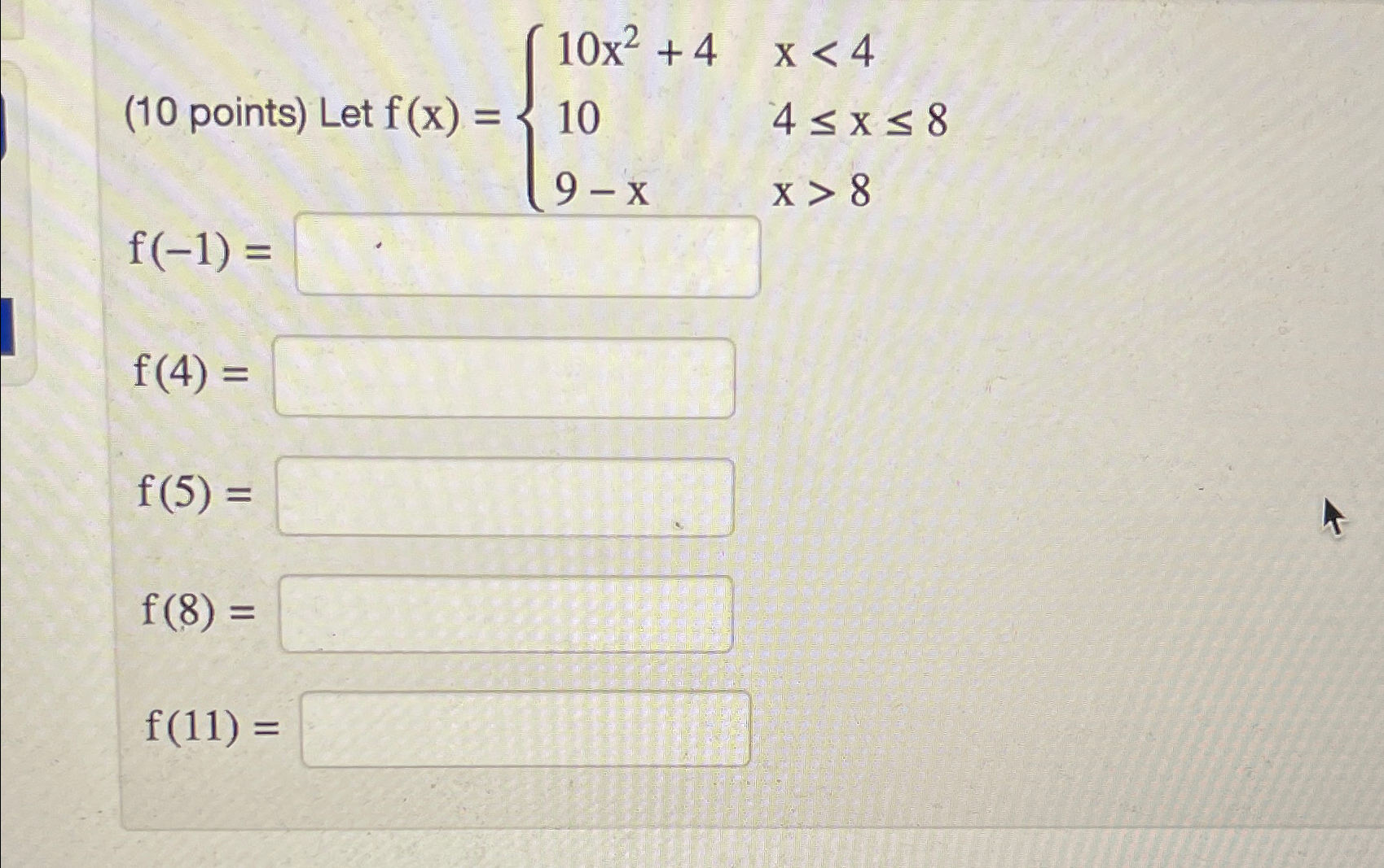 Solved (10 ﻿points) ﻿Let | Chegg.com