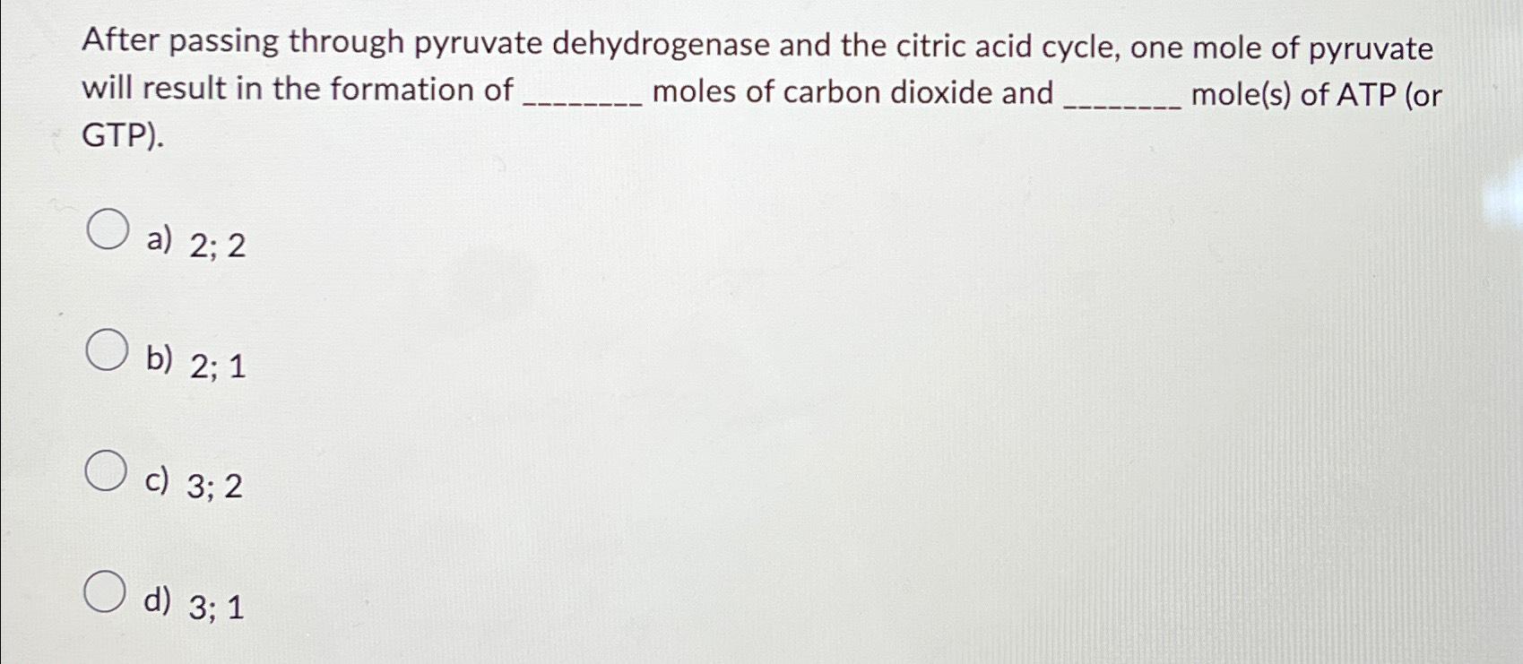 Solved After passing through pyruvate dehydrogenase and the | Chegg.com