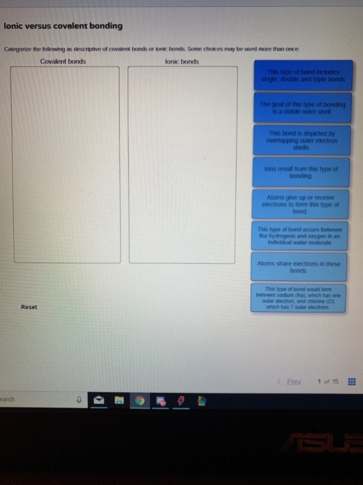 Solved lonic bond examples 066 points Which of the following | Chegg.com