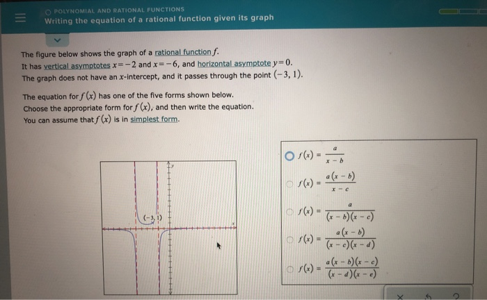 Solved O POLYNOMIAL AND RATIONAL FUNCTIONS Writing the | Chegg.com