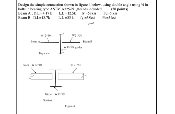 Design the simple connection shown in figure 4 below, | Chegg.com