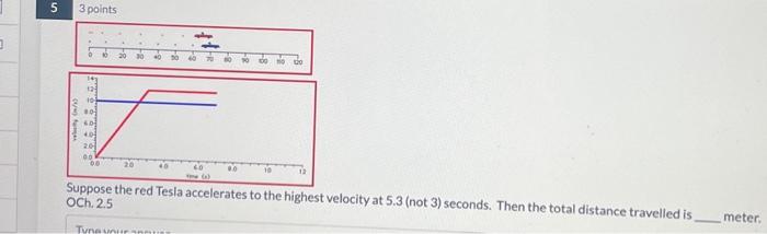 Solved The above dots show a Tesla in equal time intervals. | Chegg.com