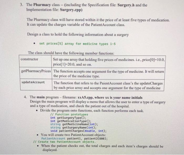 Solved C++ create 2 patientaccount objects in the main.cpp | Chegg.com