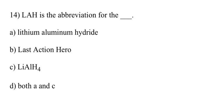 Solved 7) In the reaction of carbonyl compounds with LiAlH4, | Chegg.com