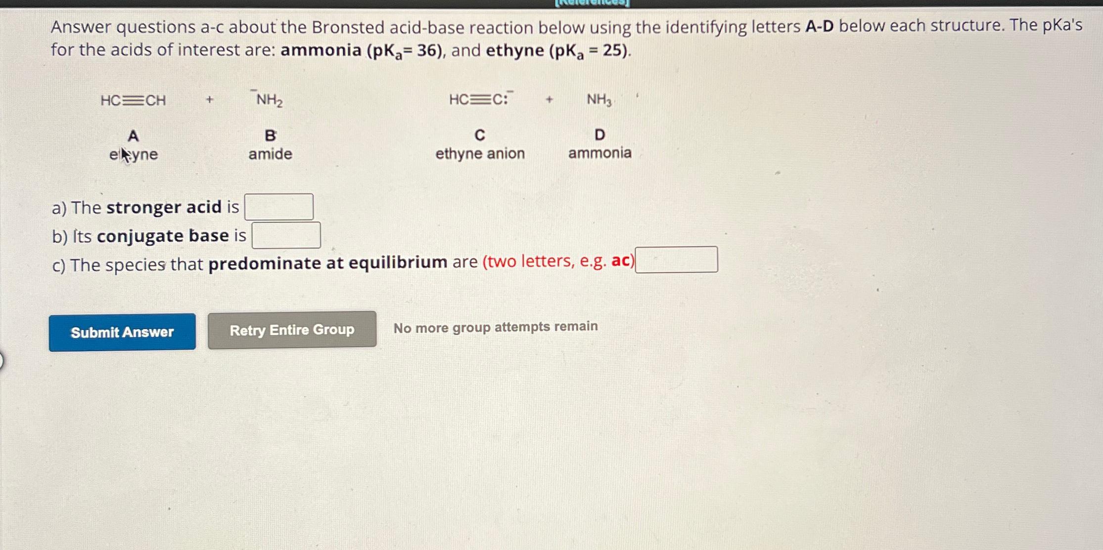 Solved Answer questions a-c about the Bronsted acid-base | Chegg.com
