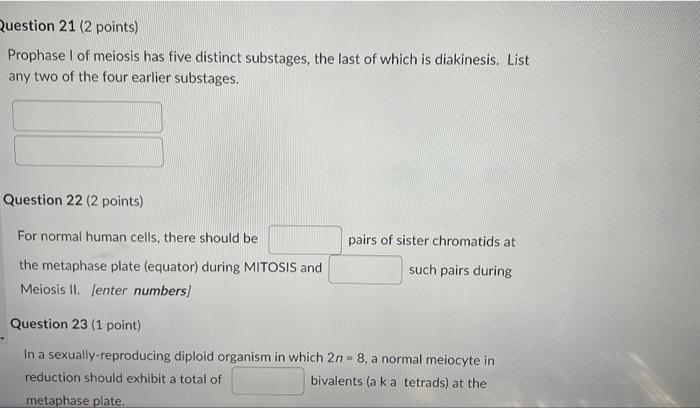 Solved Prophase I of meiosis has five distinct substages, | Chegg.com