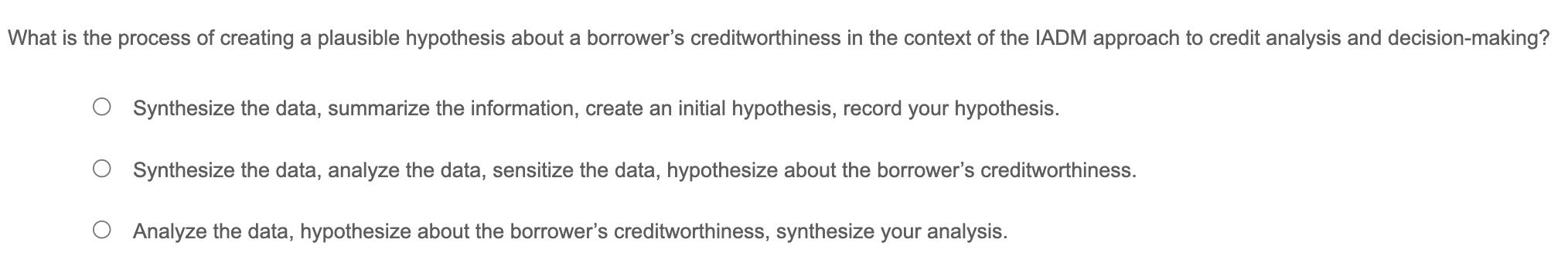 Solved What is the process of creating a plausible | Chegg.com