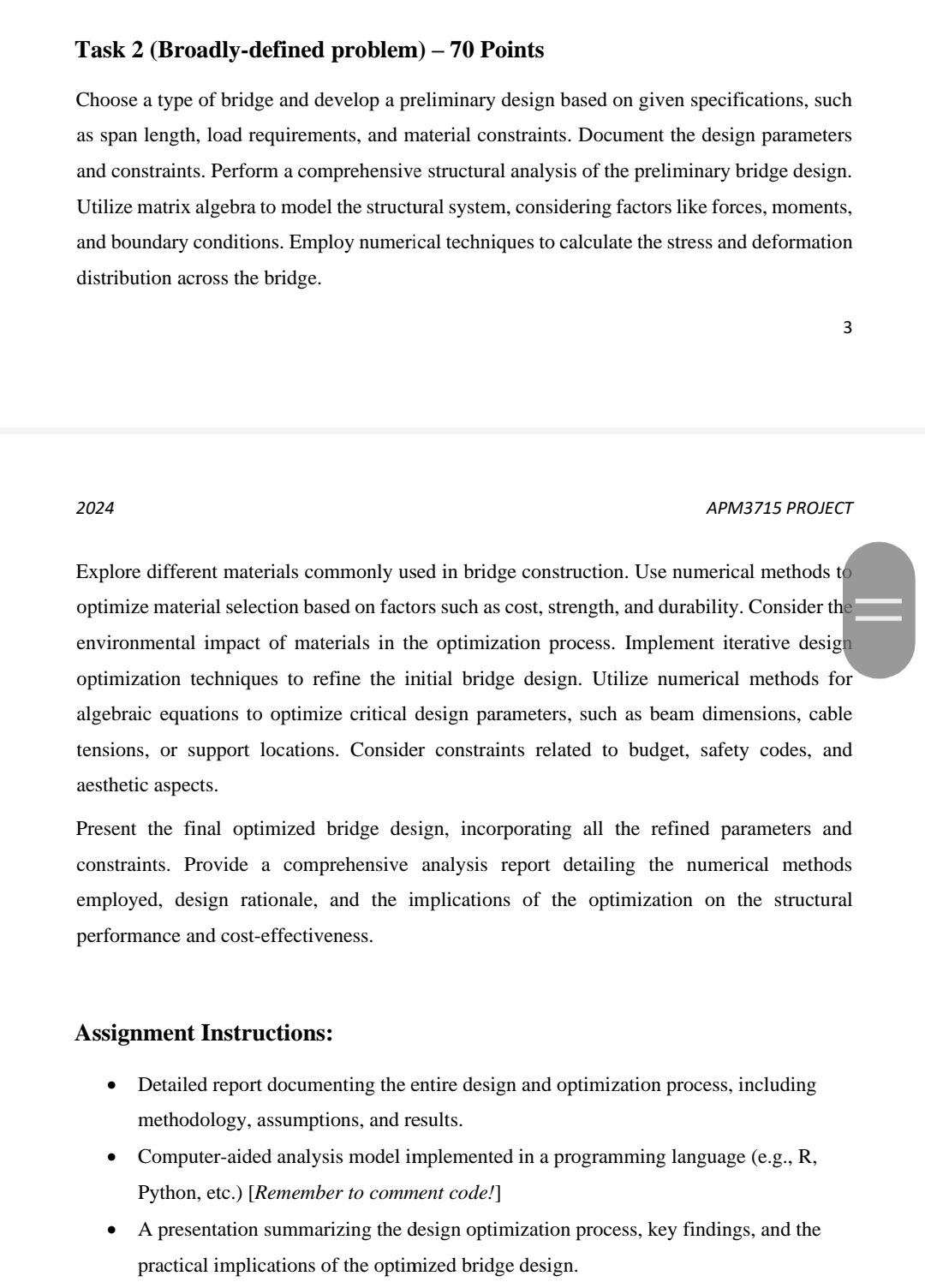 Solved Task 2 (Broadly-defined problem) - 70 ﻿PointsChoose a | Chegg.com