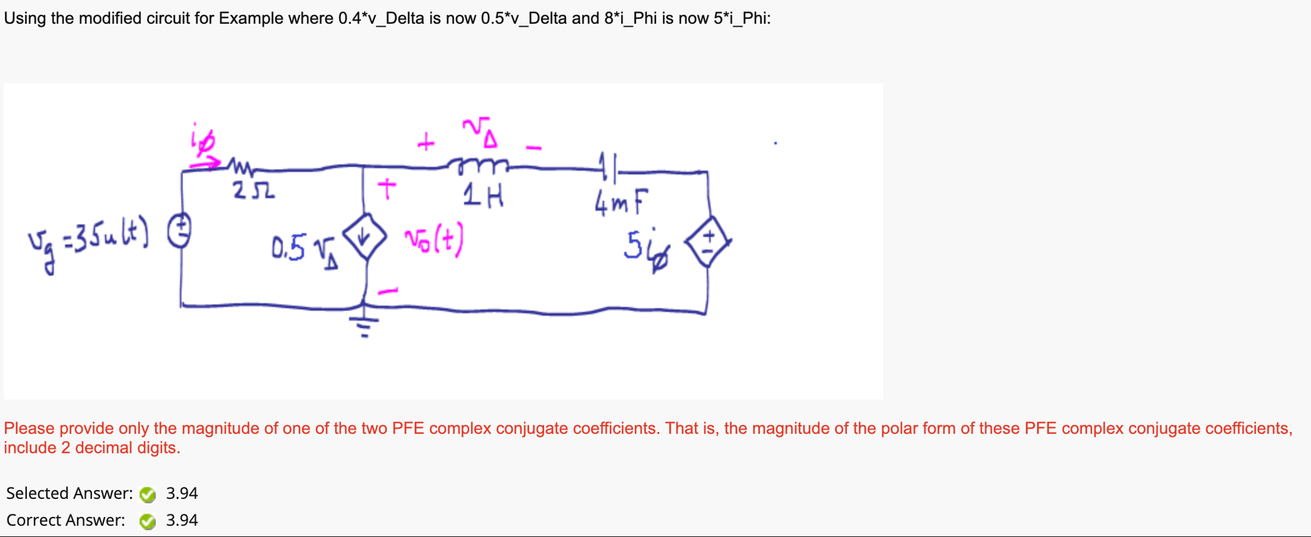 Please provide only the magnitude of one of the two | Chegg.com