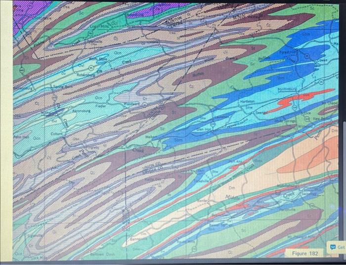 Complete the geologic maps, geologic cross sections | Chegg.com