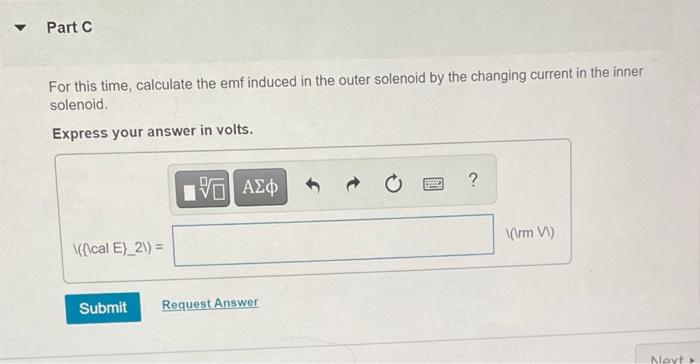 Solved A solenoidal coil with 21 turns of wire is wound | Chegg.com