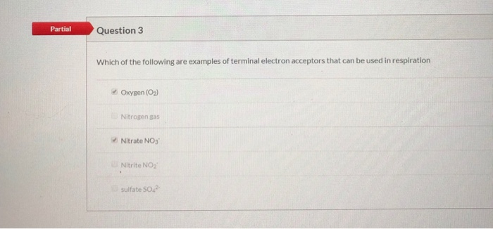 Solved Partial Question 3 Which of the following are | Chegg.com