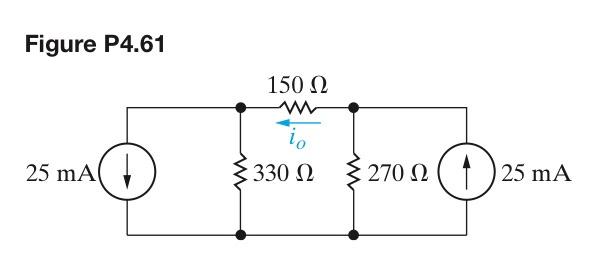 Solved a) Use source transformations to find the current io | Chegg.com