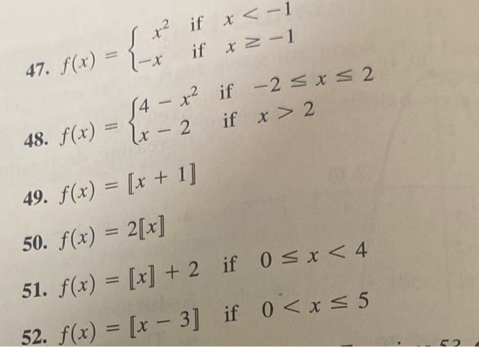 Solved Make a table listing ordered pairs for each function. | Chegg.com