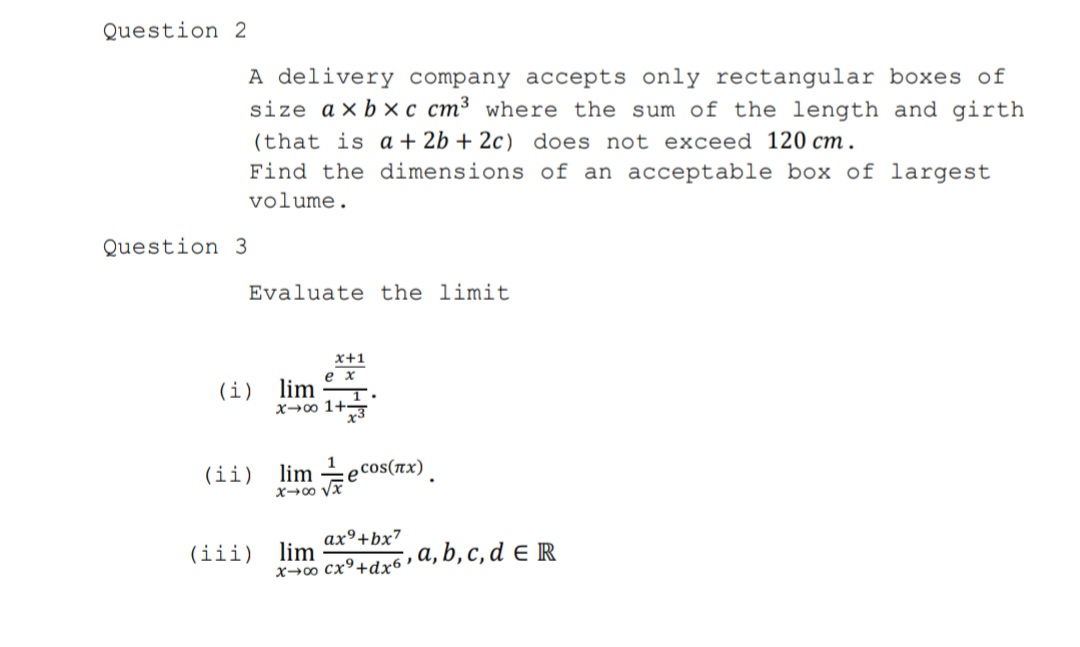 Solved Answer question 1 ﻿and 2 . ﻿show all working and | Chegg.com