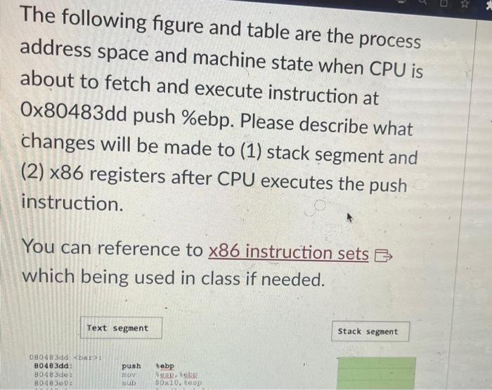 Solved (gdb) info registers eax ecx edx ebx esp ebp | Chegg.com Solved (gdb) info registers eax ecx edx ebx esp ebp | Chegg.com