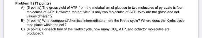 Solved Problem 5 (13 points) A) (5 points) The gross yield | Chegg.com