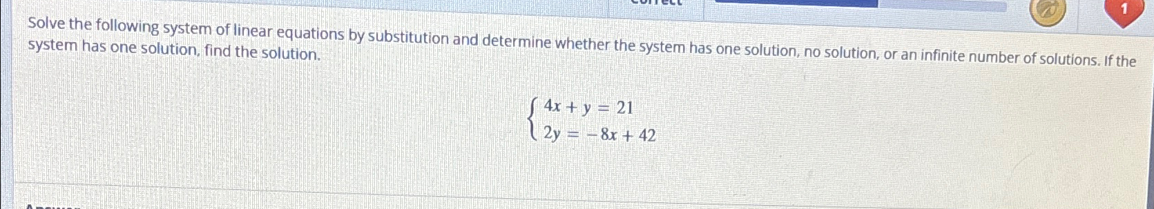 Solved Solve the following system of linear equations by | Chegg.com