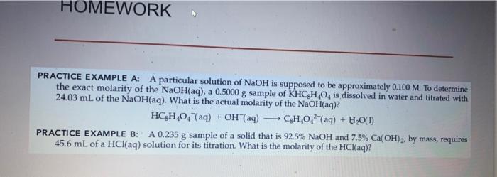 Solved PRACTICE EXAMPLE A: Identify, whether each of the | Chegg.com