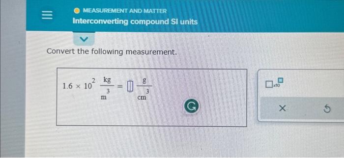 Solved Convert the following measurement. | Chegg.com