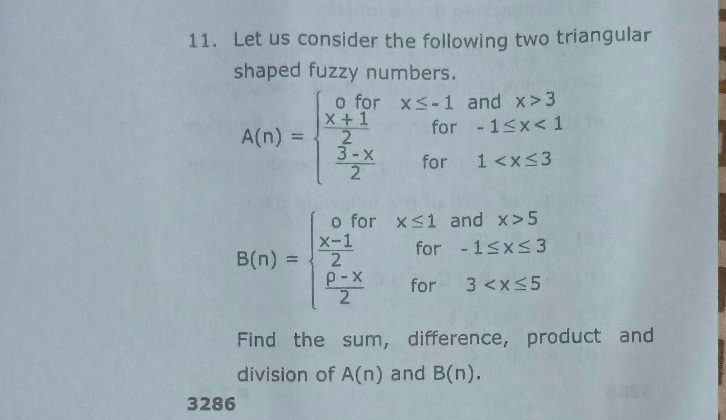 Solved 11. Let us consider the following two triangular | Chegg.com