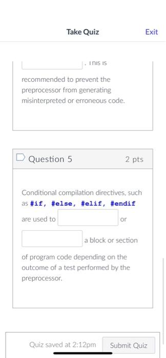 Solved Preprocessing directives always start with the | Chegg.com