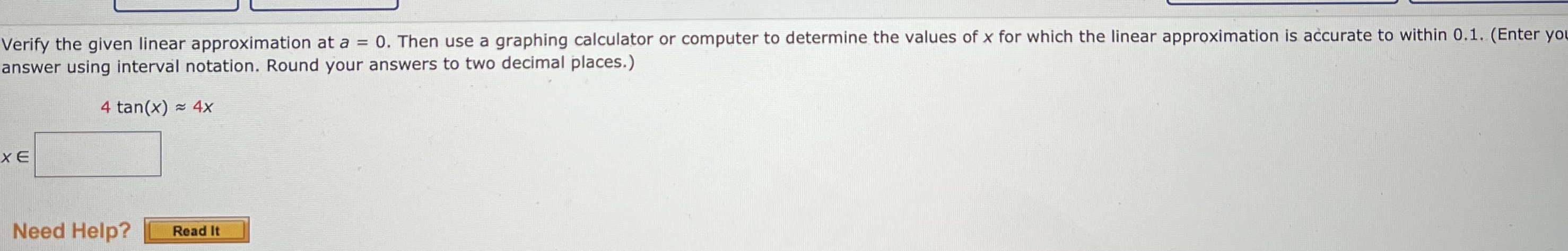 Solved Verify The Given Linear Approximation At A0 ﻿then 1026