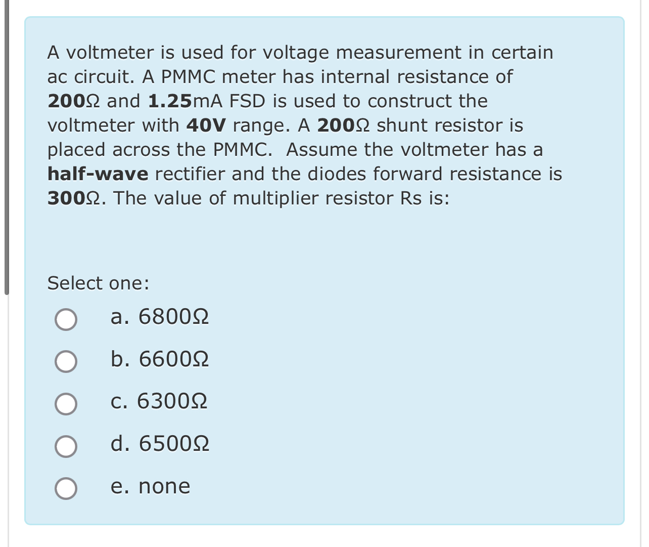 Solved A voltmeter is used for voltage measurement in | Chegg.com