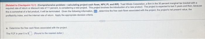 Solved (Pelated to Checkpoint 12.1) (Comprehensive | Chegg.com