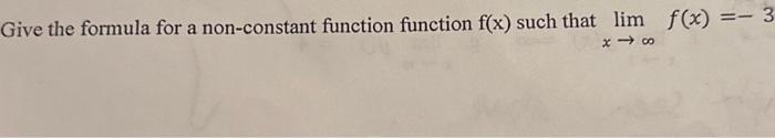 Solved Give the formula for a non-constant function function | Chegg.com
