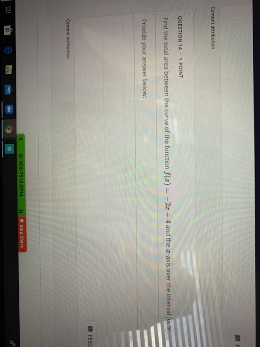 Solved F Content attribution QUESTION 14. 1 POINT Find the | Chegg.com Solved F Content attribution QUESTION 14. 1 POINT Find the | Chegg.com