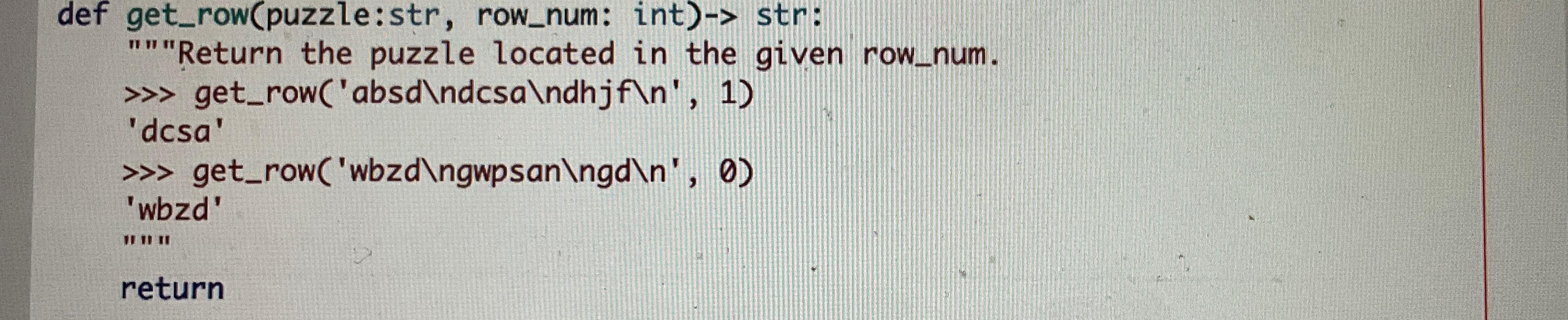 Solved What should I return here? | Chegg.com