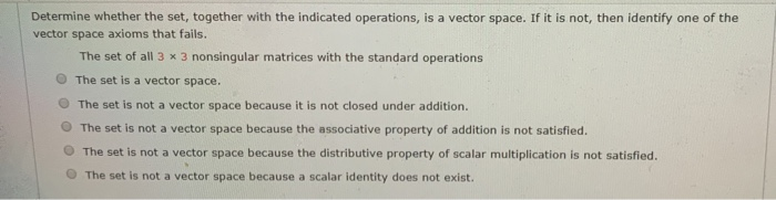 Solved Determine Whether The Set Together With The
