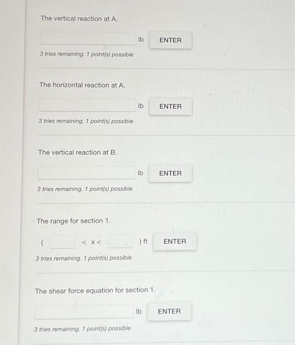 Solved \r\n\r\nThe bending moment equation for section 1 . | Chegg.com