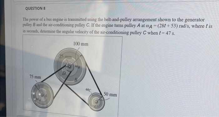 Solved The power of a bus engine is transmitted using the | Chegg.com