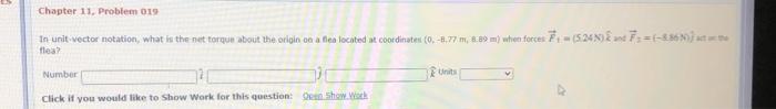 Solved Chapter 11. Problem 019 In unit vector notation, what | Chegg.com
