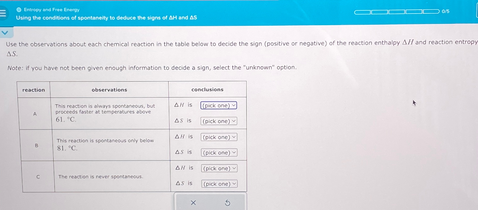 Solved Entropy and Free EnergyUsing the conditions of | Chegg.com