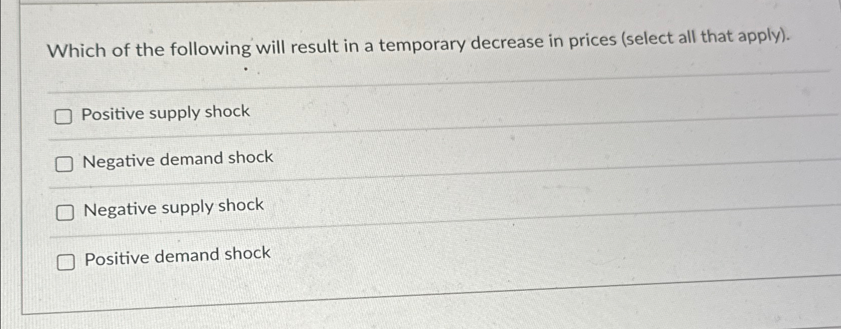 Solved Which of the following will result in a temporary | Chegg.com