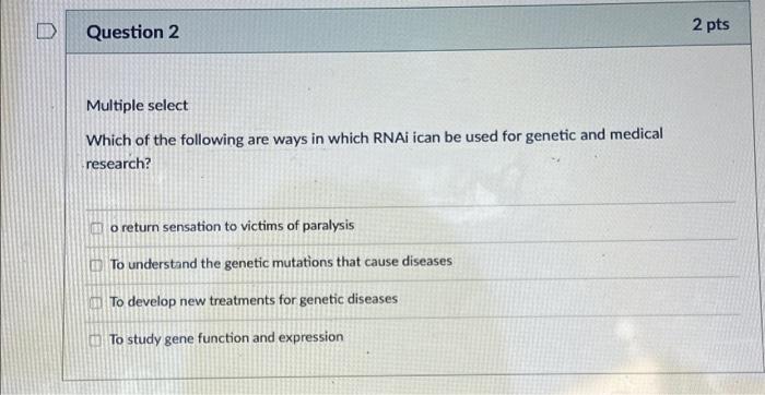 Solved Question 2 Multiple select Which of the following are | Chegg.com