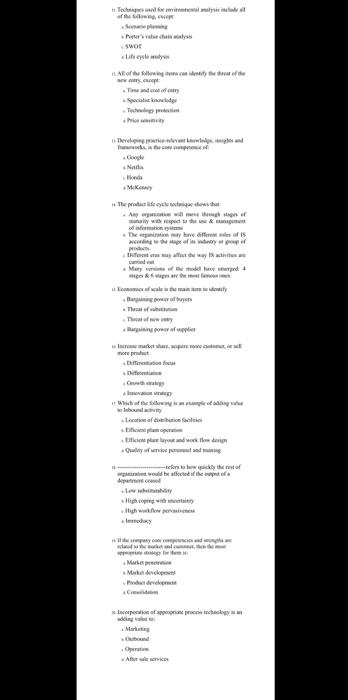 Techniques formed Supling Pantech SWOT Lifecycle | Chegg.com
