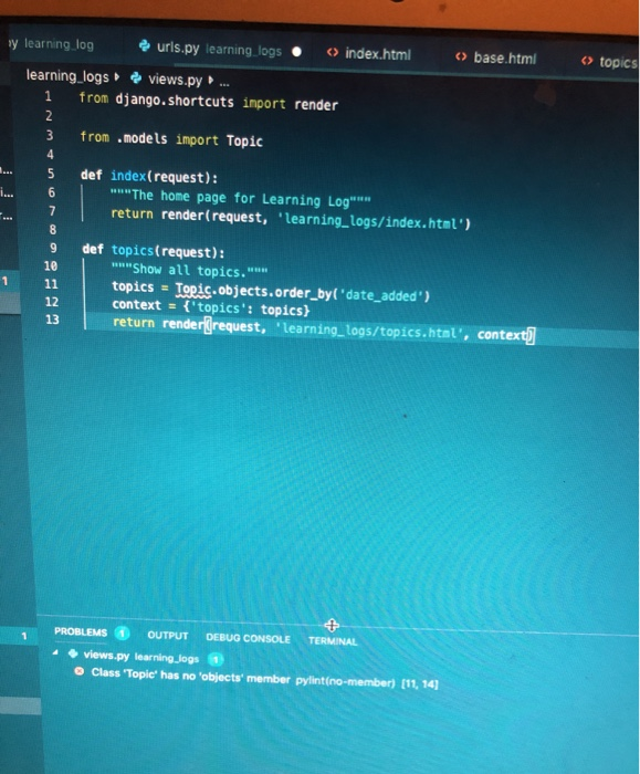 Solved i keep getting this error and i have install pylint. | Chegg.com
