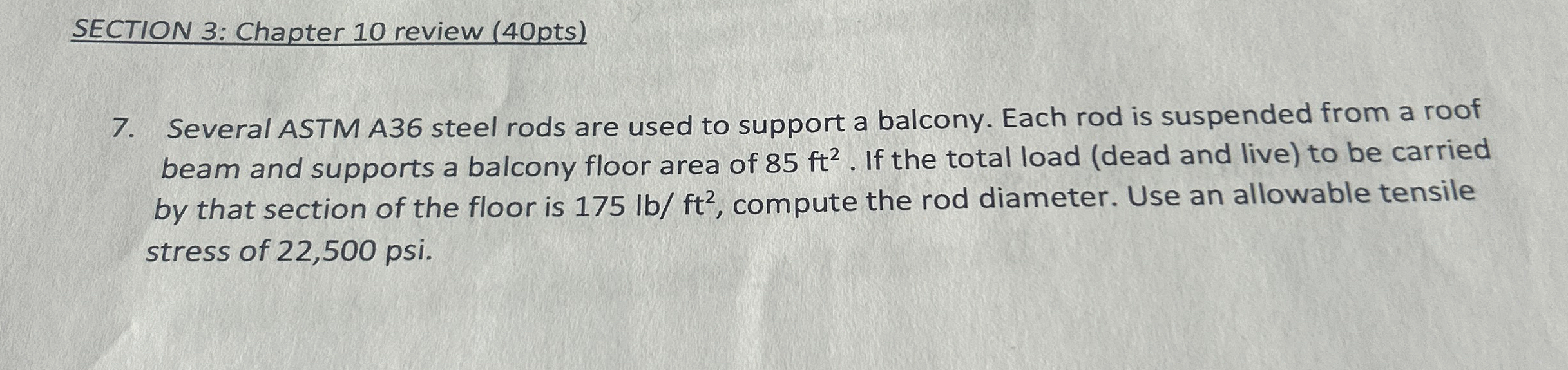 Solved SECTION 3: Chapter 10 ﻿review (40pts)7. ﻿Several ASTM | Chegg.com