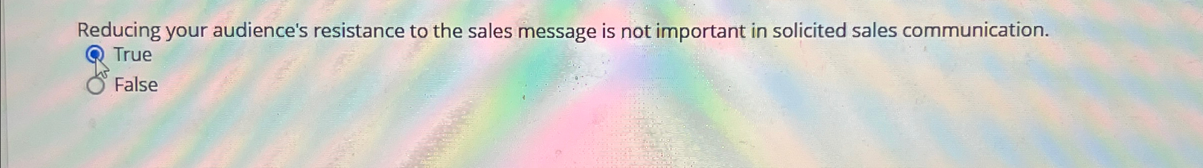 Solved Reducing your audience's resistance to the sales | Chegg.com