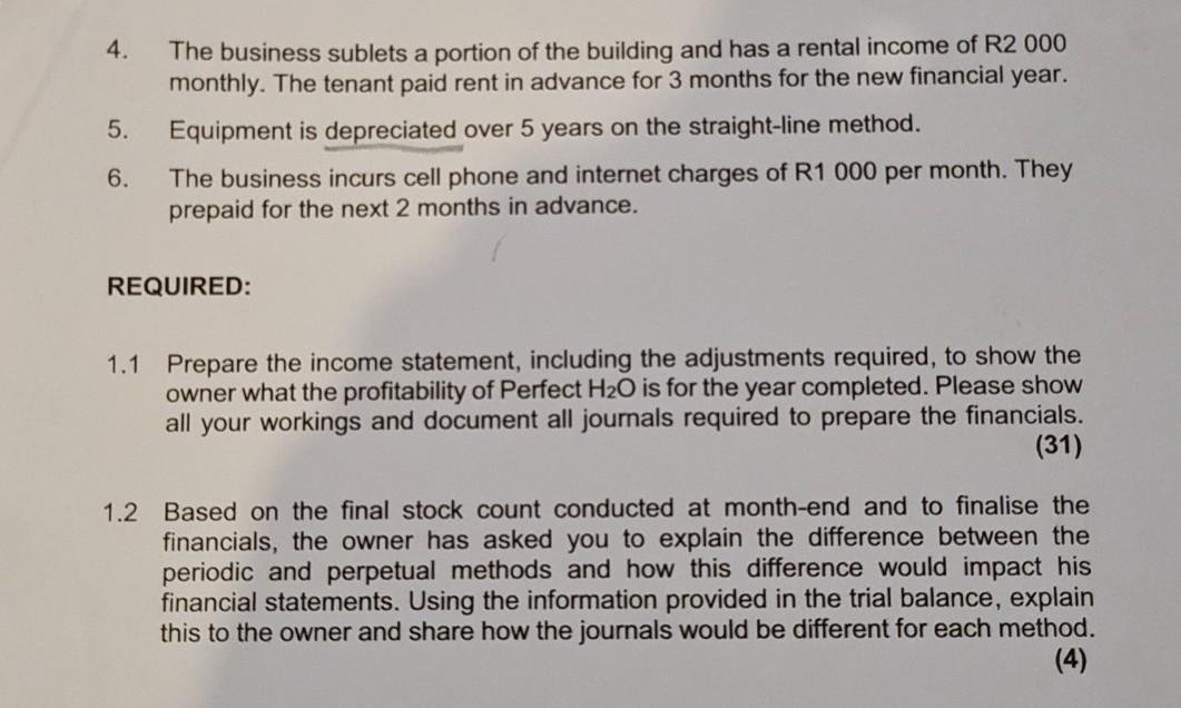 Solved 1. You have received the pre-adjusted trial balance | Chegg.com