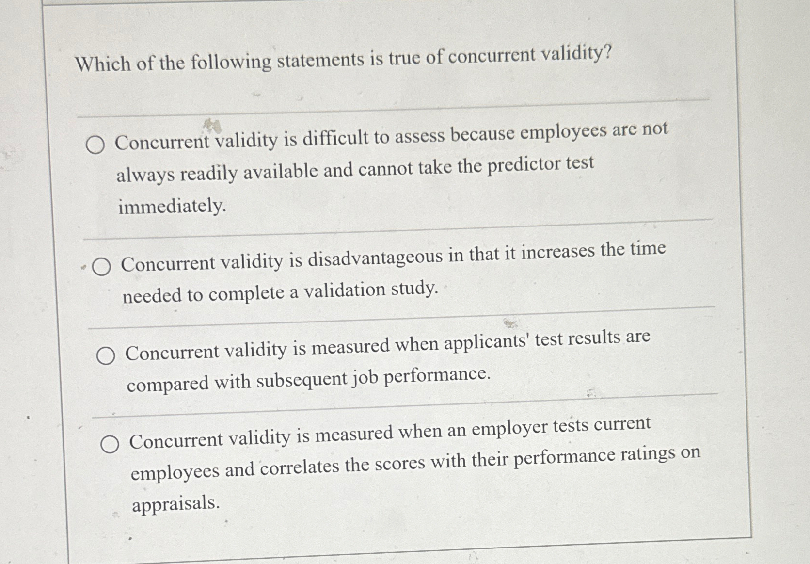 Solved Which of the following statements is true of | Chegg.com