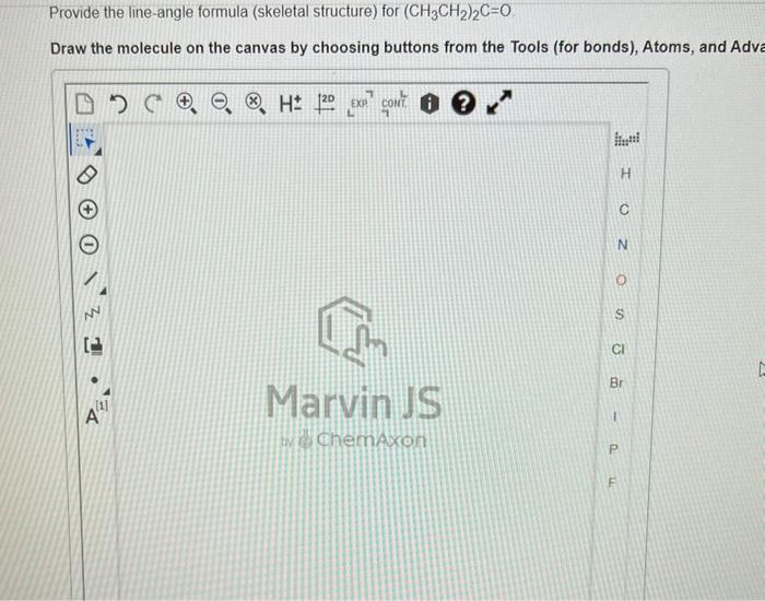 Solved Provide the line-angle formula (skeletal structure) | Chegg.com