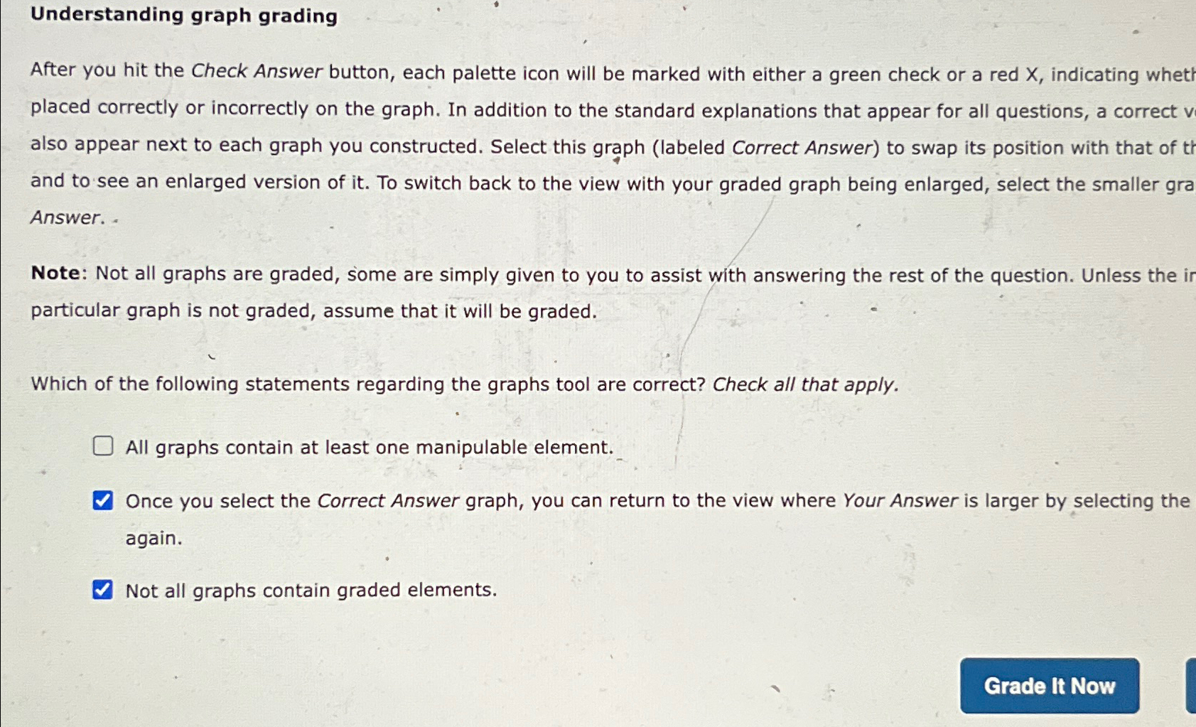 Solved Understanding graph gradingAfter you hit the Check | Chegg.com Solved Understanding graph gradingAfter you hit the Check | Chegg.com