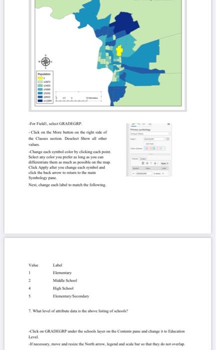 Solved the listed schools were plotted into a gis map as | Chegg.com